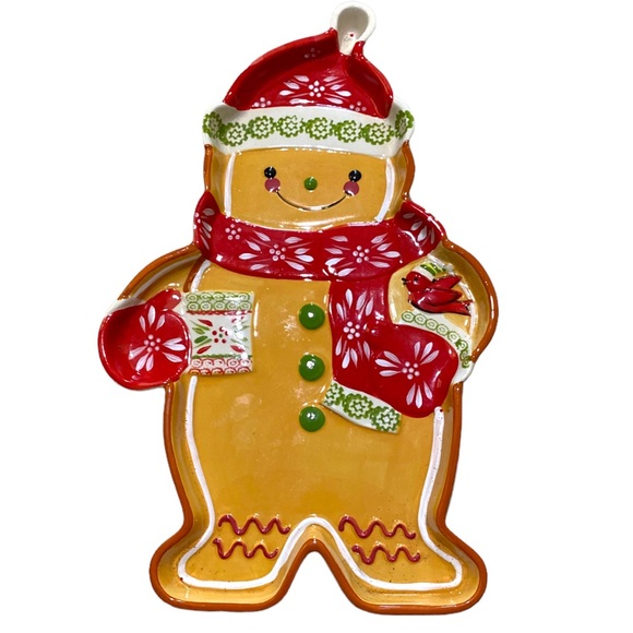 Temptations | Holiday | Gingerbread Man Serving Tray And Bowls | Poshmark